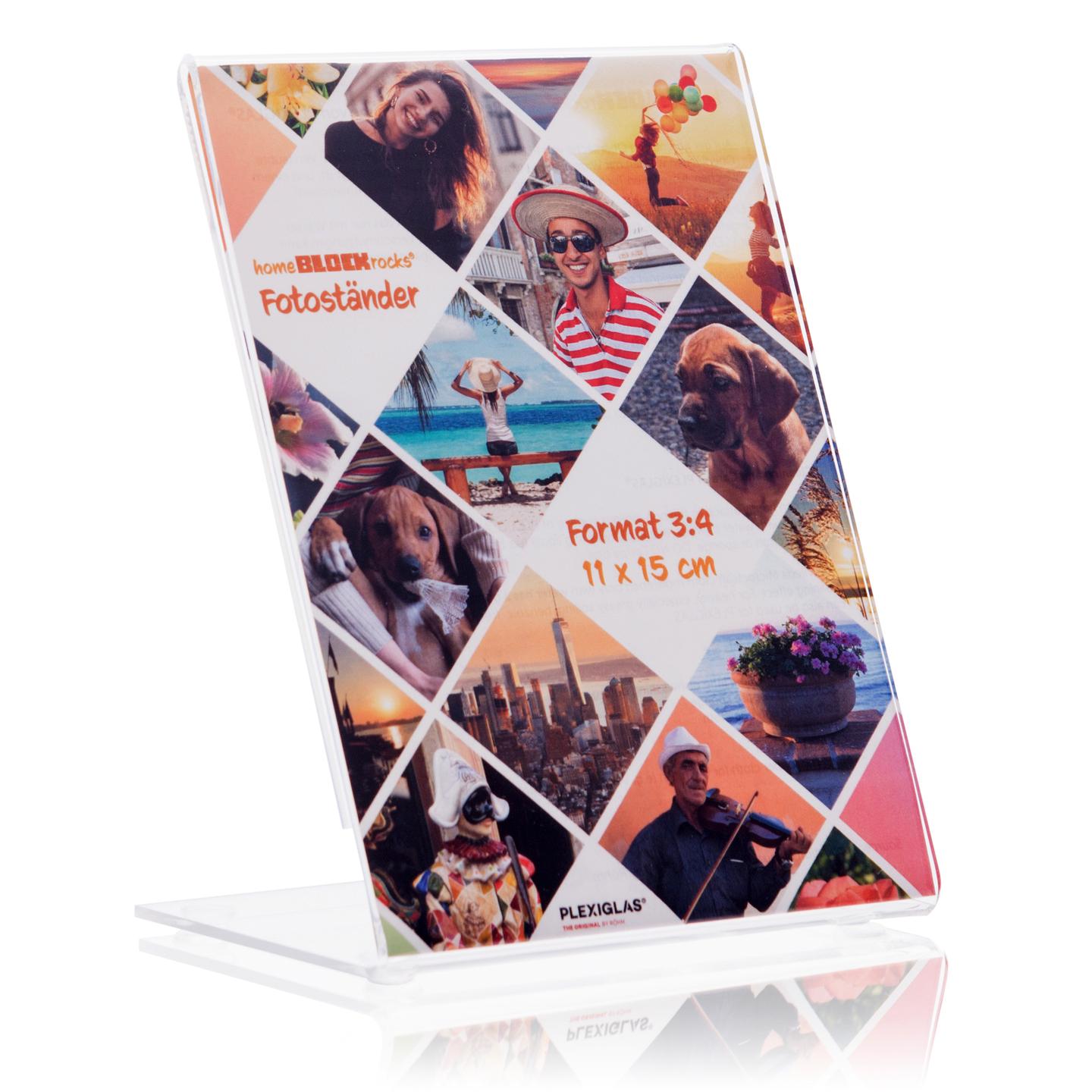 Fotoständer als Bilderrahmen im 11 x 15 cm Foto-Format, Bilderständer ...