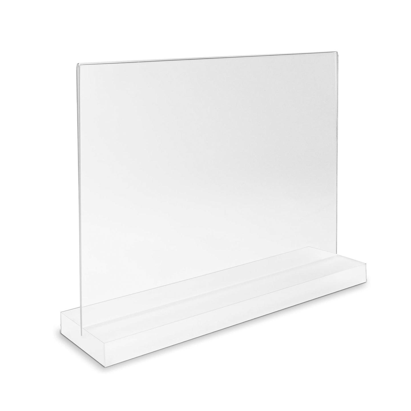 Table display in A4 landscape format with acrylic block satin finish Premium display made of PLEXIGLAS